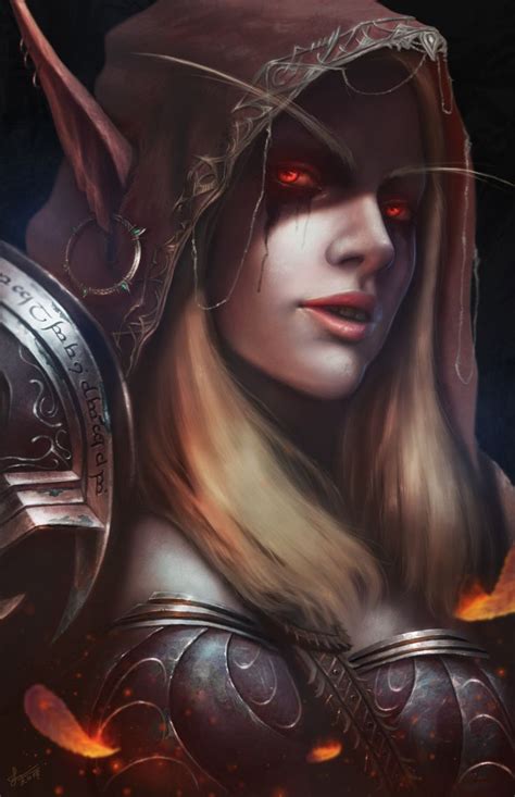 Sylvanas Windrunner By Pavel Yurev Digital Artist Personnages World