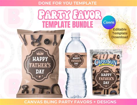 Tool Dad Template Editable Canvas Bling