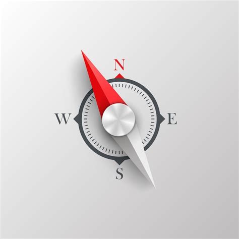 Premium Vector Compass On A White Background Art Vector Illustration