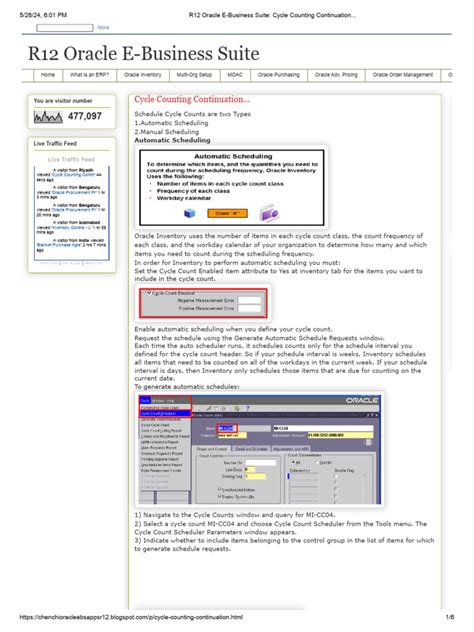 Cycle Counting Automatic Schedule Requests Download Free Pdf
