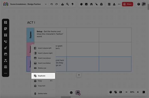 Duplicate A Table Row Or Column