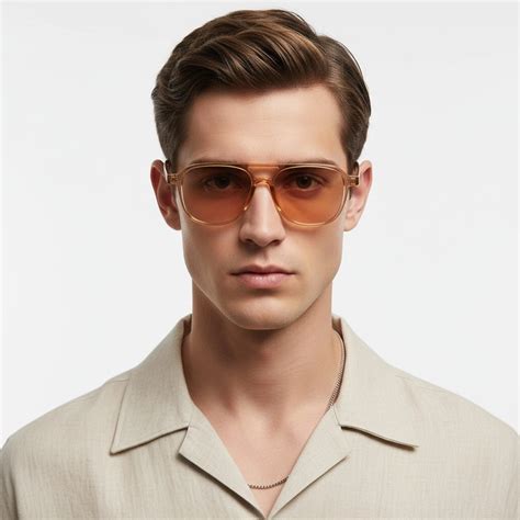 Aviator Brown Plastic Sunglasses Bs2503 0211 Hk