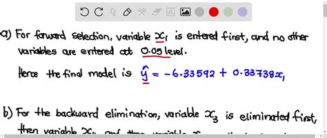 Suppose Four Predictor Variables Are Candidates To Be In A Multiple
