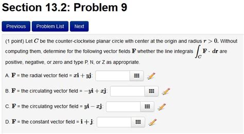 Solved Let C Be The Counter Clockwise Planar Circle With Chegg