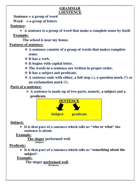 Grammar Sentence Descargar Gratis Pdf Sentence Linguistics