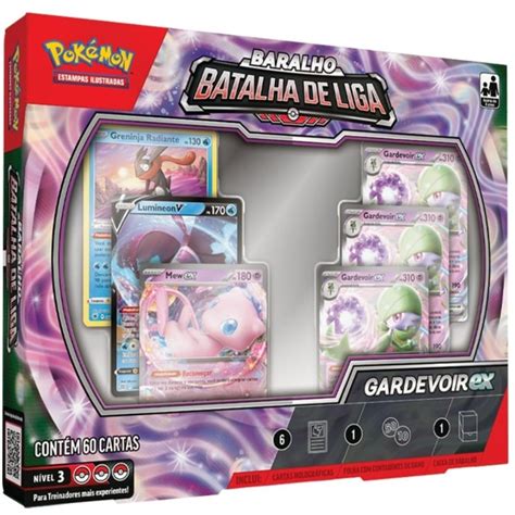 Box PokÉmon Deck Baralho Batalha De Liga Gardevoir Ex Copag Original