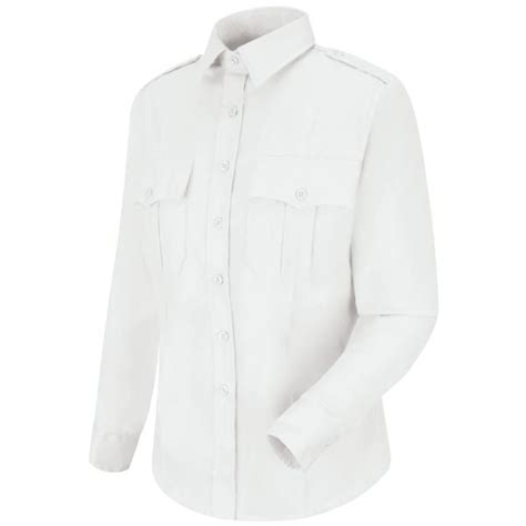 Horace Small Mens New Dimension® Poplin Long Sleeve Shirt White
