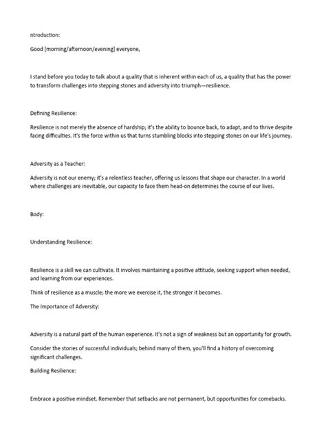 Resilience Speech Download Free Pdf Psychological Resilience Malala Yousafzai