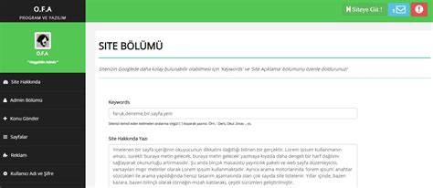 Php Basit Kişisel Blog Scripti