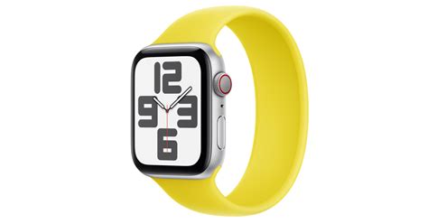 購買 Apple Watch Se Gps 行動網路；44 公釐銀色鋁金屬錶殼；楊桃色單圈錶環 Apple 台灣