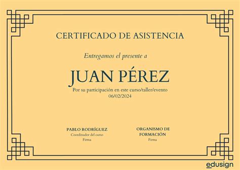 Ejemplo De Plantilla De Certificado De Formación