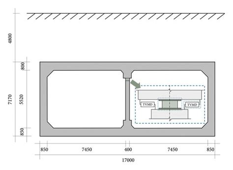 Cross Section Of A Subway Station With Inerter Based Isolation System