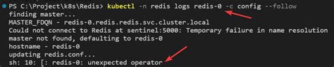 Rediskubernetes Unexpected Operator In Non Alpine Image · Issue 168