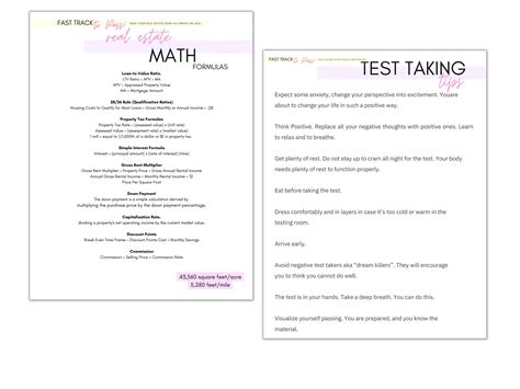 Complete Real Estate Exam Study Guide Note Taking Strategy 47 Pages