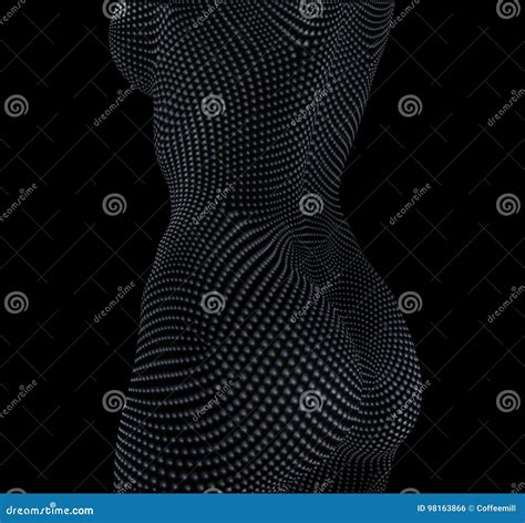 Vector Image Of Three Dimensional Body Stock Illustration