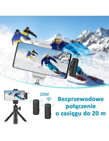 Ulanzi J12 (USB Typ-C) Bezprzewodowe mikrofony krawatowe