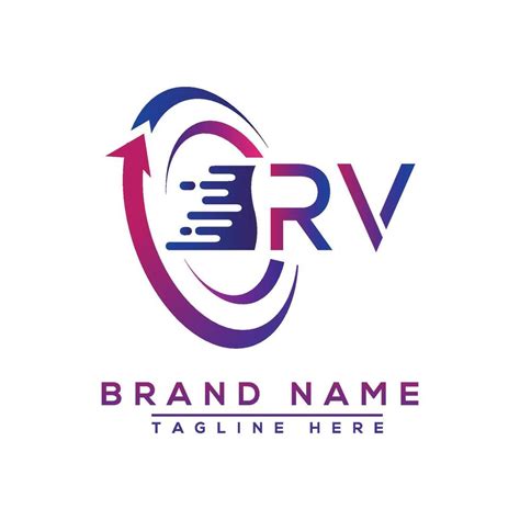 Rv Letter Logo Design Vector Logo Design For Business 39583065 Vector