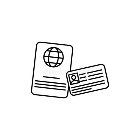 Personal Documents Icon Stock Illustration Illustration Of Immigration