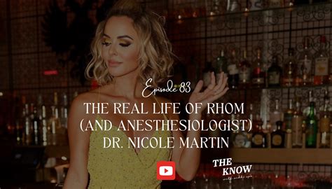 The Real Life Of Rhom And Anesthesiologist Dr Nicole Martin