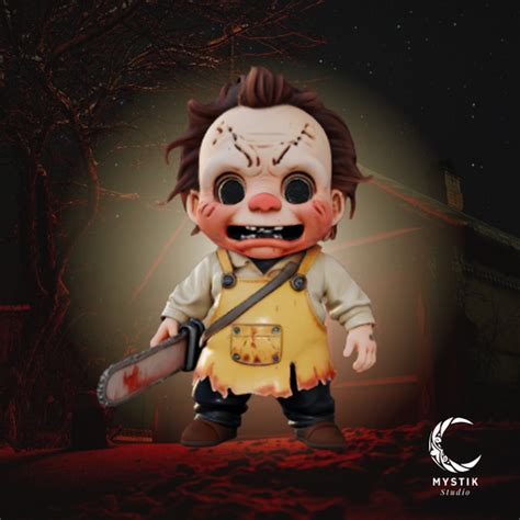 🪚 Leatherface Chibi Version Chainsaw Terror・ Stl File For 3d Printing