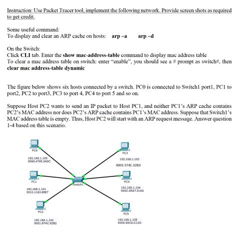 1 what are the source and destination mac address in