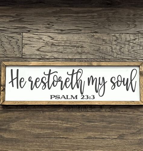 Psalm 23 Scripture Wall Art Scripture Wood Sign 23rd Psalm Bible