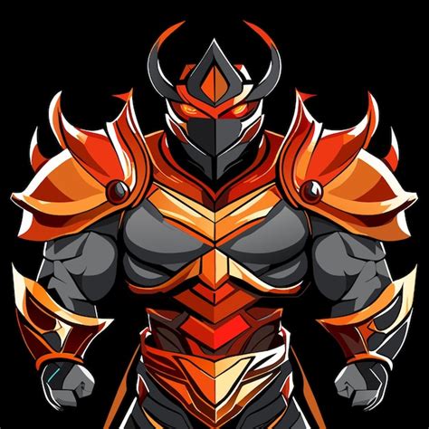 Premium Vector Warrior Concept Art In Flat Style