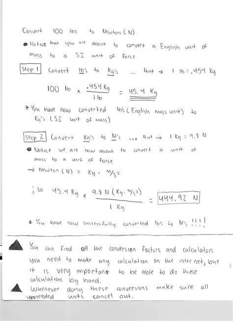 PHYS General Physics Mechanics Fall Unit Conversions