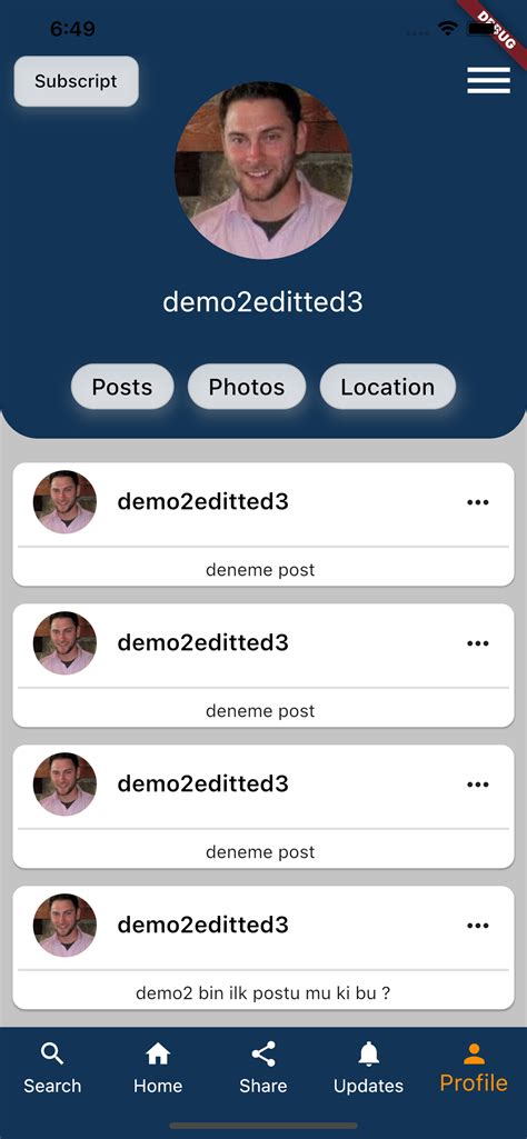 Flutter Social Media Clone Flutter Social Media Clone
