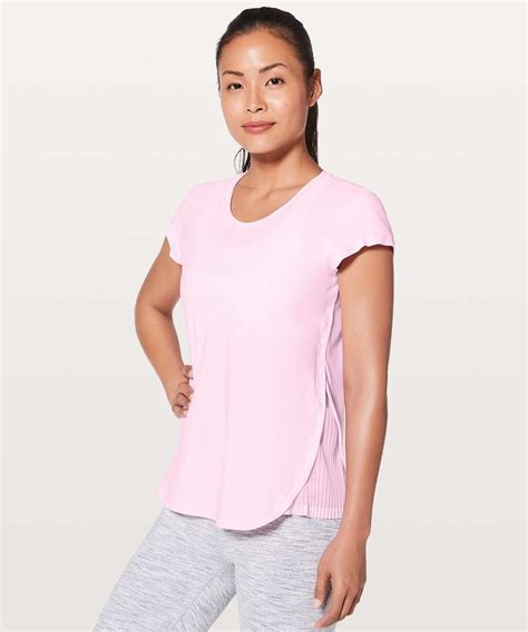 Lululemon Just Pleat It Short Sleeve Pearl Pink Lulu Fanatics