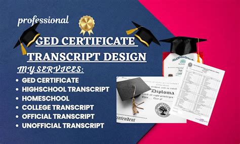 Design Certificate Diploma Homeschool Transcript High School College