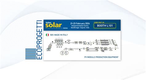 Ecoprogetti At Intersolar India 2024 Ecoprogetti Specialist In
