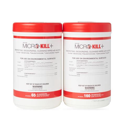 Micro Kill Disinfecting Deodorizing Cleaning Wipes With Alcohol Medline
