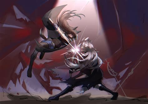 Texas Lappland Texas The Omertosa And Lappland Arknights Drawn By