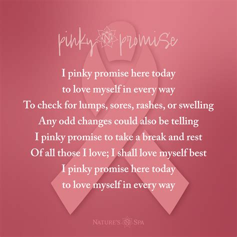 Pinky Promisepoem Post Natures Spa Charlotte Nc