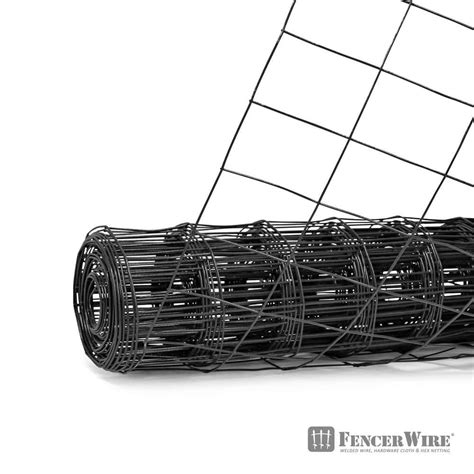 Fencer Wire 3 Ft X 50 Ft 16 Gauge Black Vinyl Coated Welded Wire