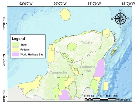 Protected Areas On The Mexican Yucatan Peninsula Download Scientific