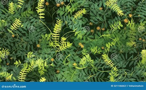 Overgrown Lawn With Messy Grass Weeds Plants And Other Nuisances In