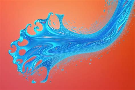 Premium Ai Image 3d Abstract Illustration Of Flowing Fluid Design Pattern