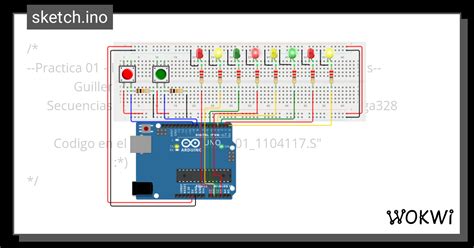 Practica 01 Guillermo Taveras 1104117 Wokwi Esp32 Stm32 Arduino