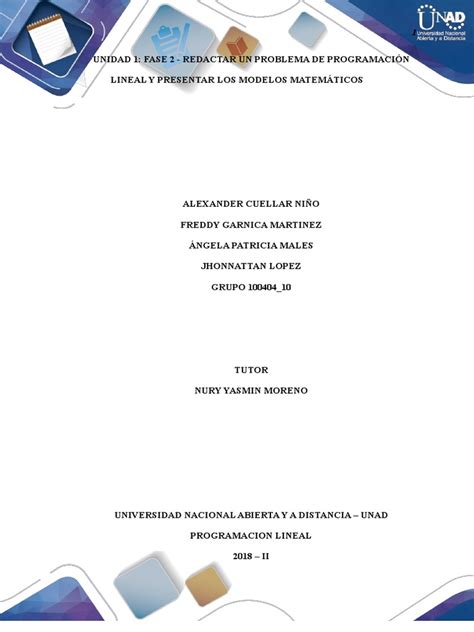 Programación Lineal Pdf Panes Programación Lineal