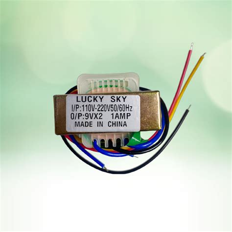 transformer lucky sky single phase 110v 230v ac to dual 9v 0v 9v ac 1