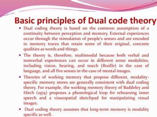 Aittpavio S Dual Coding Theory Ppt
