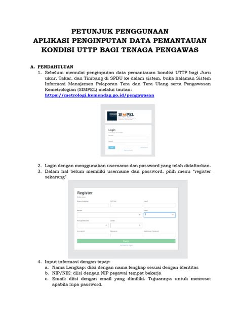 Petunjuk Penggunaan Simpel Input Pengawas Pdf