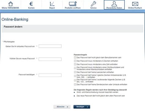 Targobank Dumb Password Rules