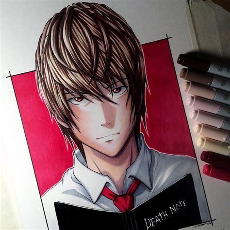 How To Draw Light Yagami From Death Note