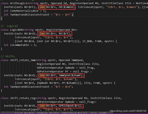 Llvm后端移植 Tablegen指令描述instruction类解读llvmmips后端指令td Csdn博客