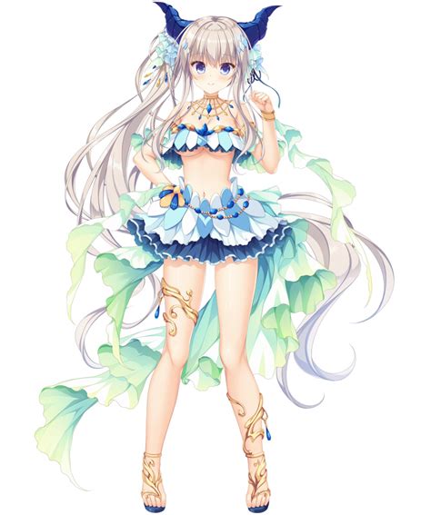 The Big Imageboard Tbib 1girl Absurdres Blue Eyes Blue Horns Blue