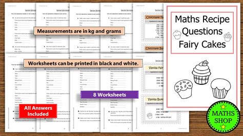 Proportion Ratio Recipe For Fairy Cakes Metric Teaching Resources
