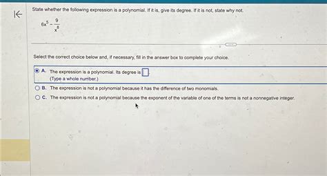 solved state whether the following expression is a